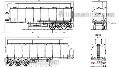2 Units 45000 Liters Fuel Tanker Trailer for Sale In Sudan Khartoum