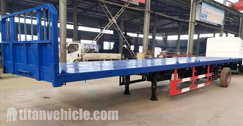 3 Axle Flatbed Trailer with Front Wall for Sale In Nigeria Lagos