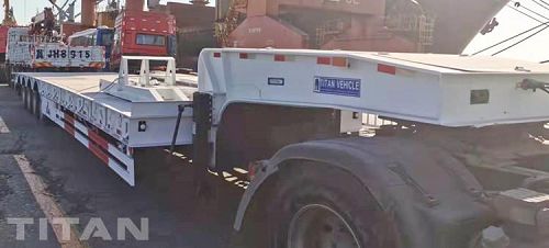 4 Axle Low Loader Trailer 100 Ton will be sent to Mauritius