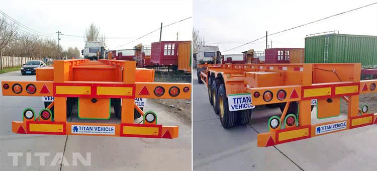 40ft Shipping Container Skeleton Trailer for Sale in Tanzania