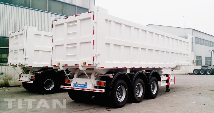3 Axles Hydraulic Tipper Trailers Will be sent to Jamaica