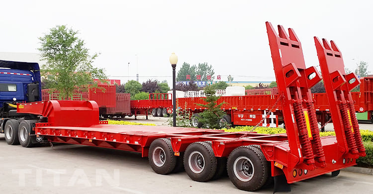 3 Line 6 Axles Semi Low Loader Trailer will be transported to Dominica