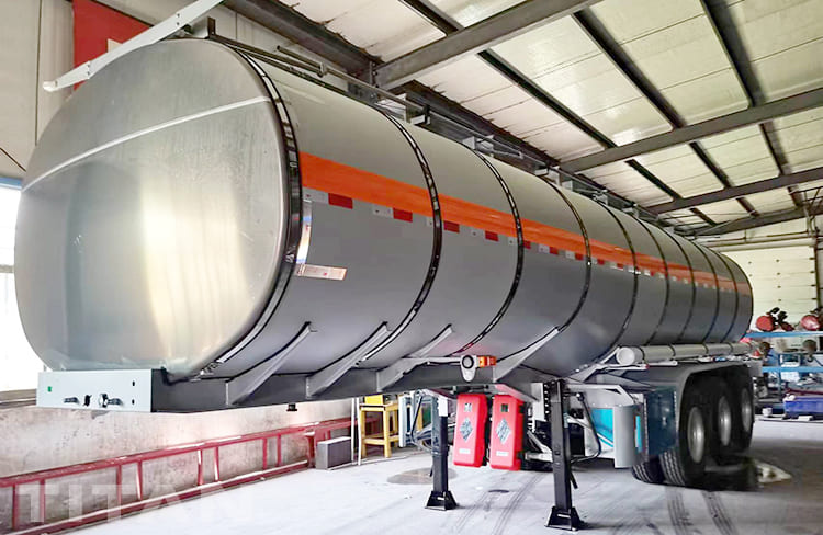 3 Axles 55000L Stainless Tanker Trailer will be sent to Saudi Arabia