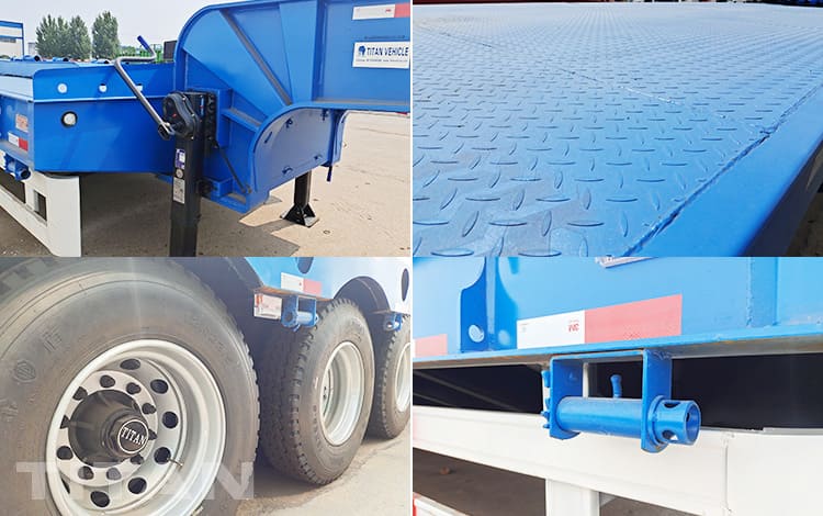 3 Axles Tractor Low Loader Trailer for Sale in Tanzania