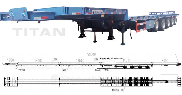 56M Extendable Lowbed is ready to sent to Kazakhsta
