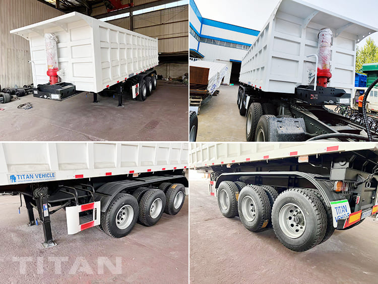 Tri Axle Rear Dump Semi Trailer will be transported to Namibia