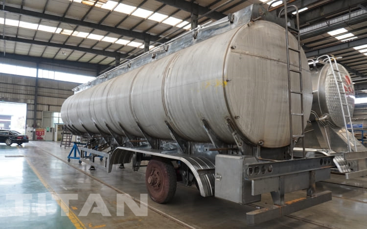 55000 Litre Stainless Steel Fuel Tanker Trailer for Sale in Guyana
