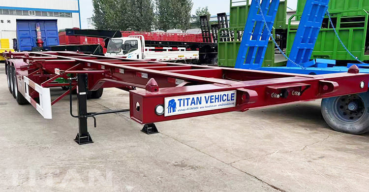 Tri Axle 40Ft Semi Skel Trailer for Sale in Djibouti