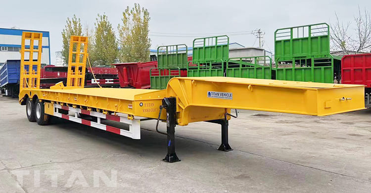 40 Ton 2 Axle Low Loader Trailer will be sent to Philippines