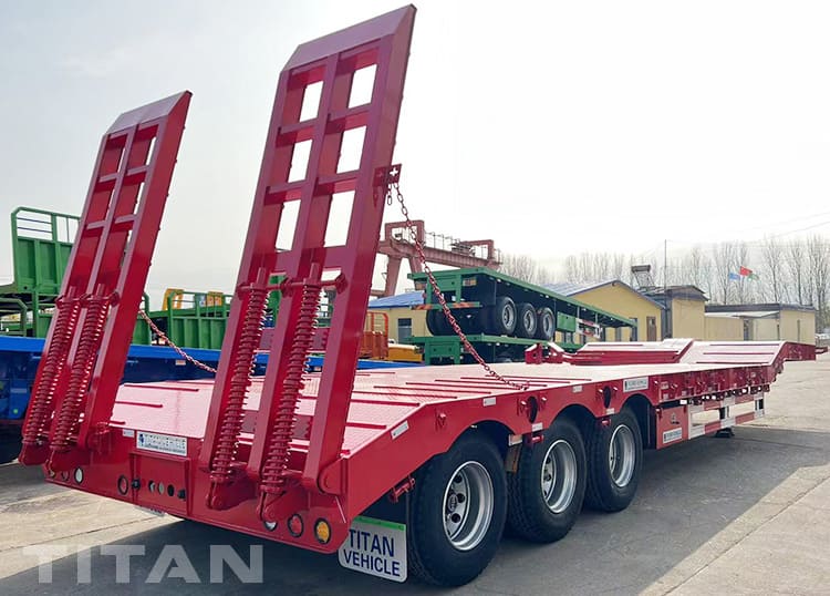 3 Axle 40 Feet Hydraulic Low Bed Trailer will be sent to Burundi