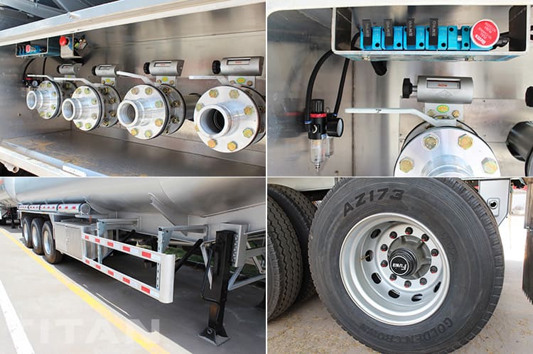 Tri Axle 45000 Liters Fuel Tanker Semi Trailer will be sent to Dominica