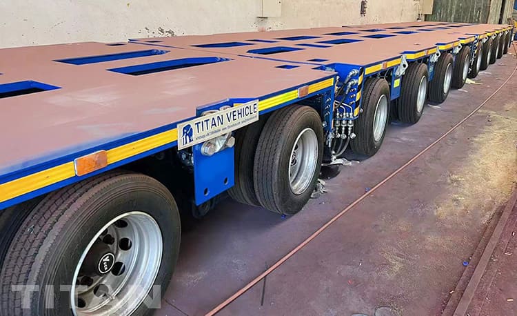 Multi Axle Modular Trailer is ready to ship to Philippines