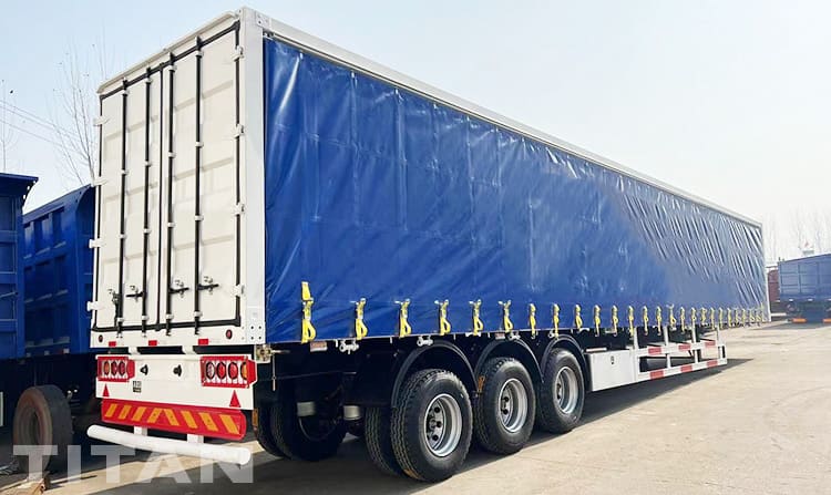 Tri Axle Side Curtain Trailer is ready to ship to Panama