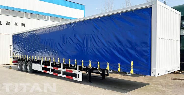 Tri Axle Side Curtain Trailer is ready to ship to Panama