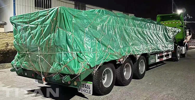 40Ft Flatbed Trailer and 3 Axle 80 Ton Semi Trailer Low Loader will be ...