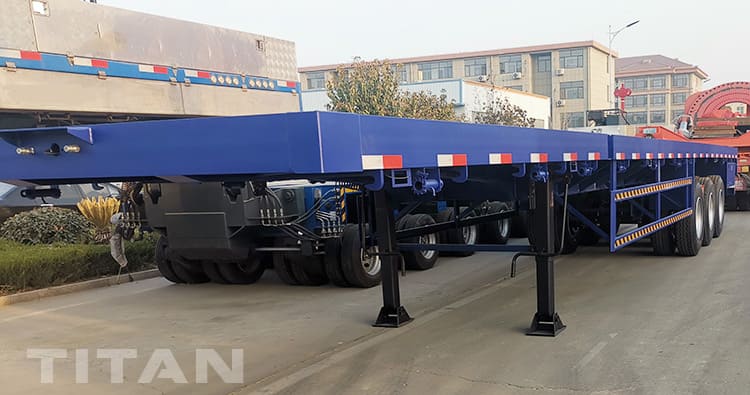 Tri Axle Stretch Flatbed Trailer for Sale in Nigeria