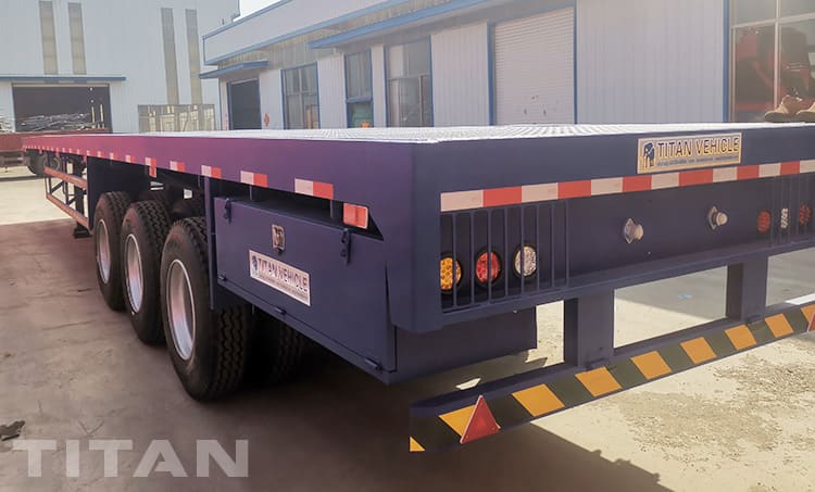 Tri Axle Stretch Flatbed Trailer for Sale in Nigeria