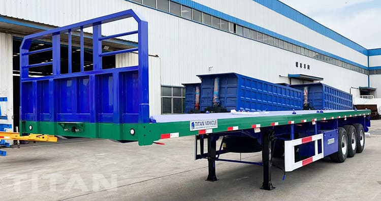 6 Wheeler 3 Axle Flatbed Truck Trailer for Sale in Kenya
