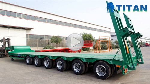 60 Ton 6 Axle Low Loader Semi Trailer for Sale in Nigeria