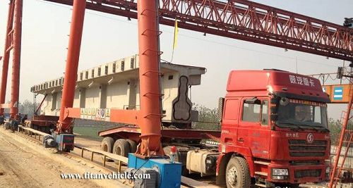Heavy Duty Bridge Girder Transporter Multi Axle Hydraulicfor Bridge ...