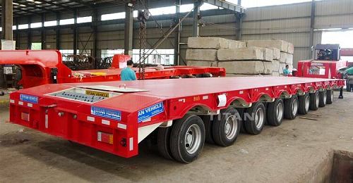 10 Axle Extendable Lowbed Trailer for Sale Price in Vietnam