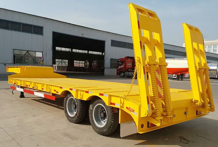 2 Axle Low Loader Trailer for Sale Price Manufacturers