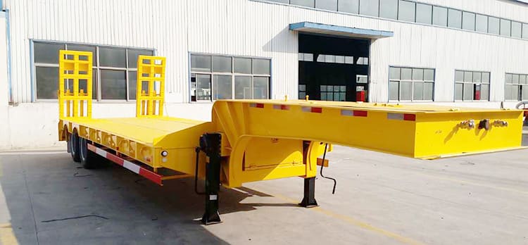 2 Axle Low Loader Trailer for Sale Price Manufacturers