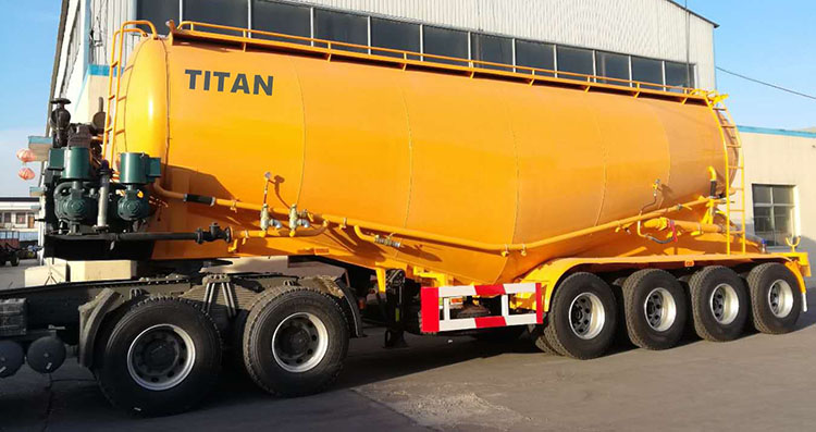 4 Axle 50 Ton Pneumatic Dry Bulk Tankers Trailer for Sale in Philippines