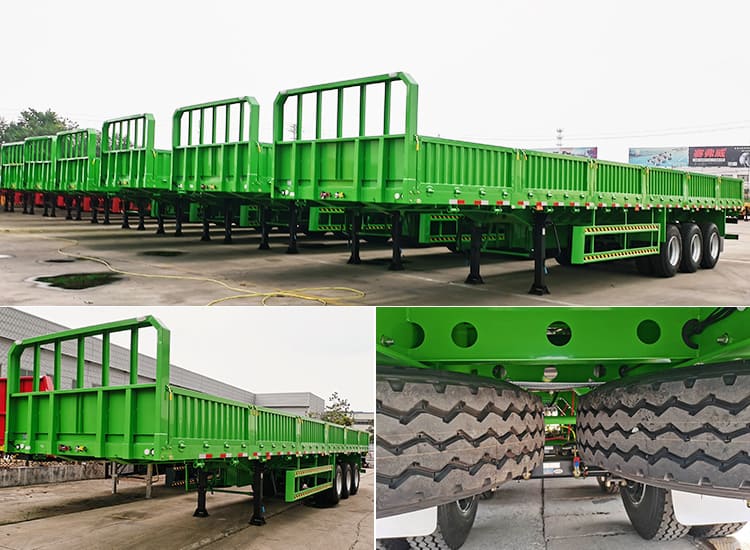 40 Ton 3 Axles Sideboard Trailer for Sale Price Manufacturers
