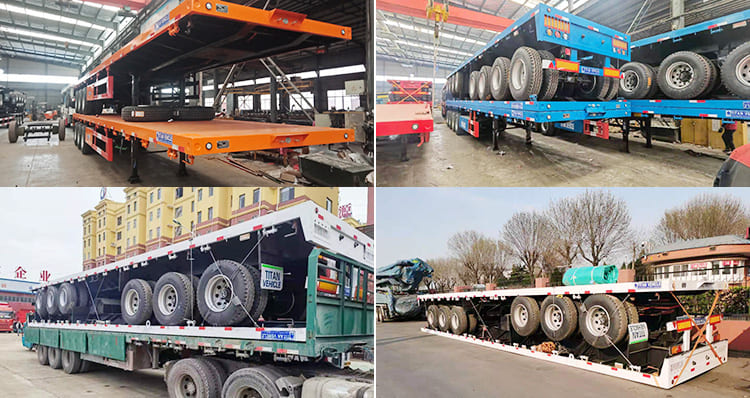 40Ft Semi Truck Flatbed Trailer for Sale Prices Manufacturers
