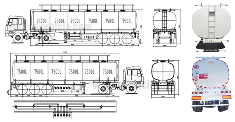 Heavy Fuel Tanker Semi Trailer for Sale | Semi Trailer fuel tanker ...