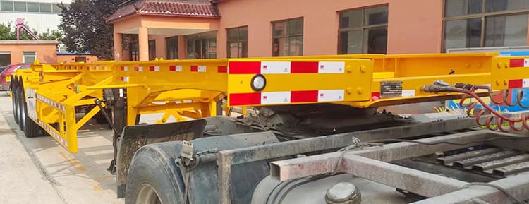 3 Axle 40Ft Skeleton Container Trailer for Sale Price