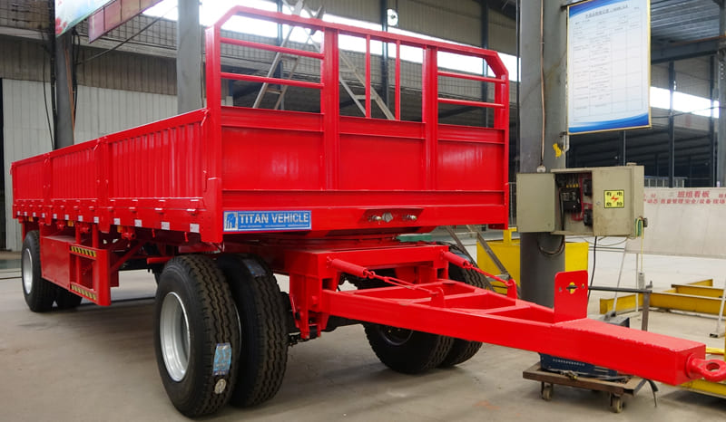 Turntable Livestock Drawbar Trailer for Sale