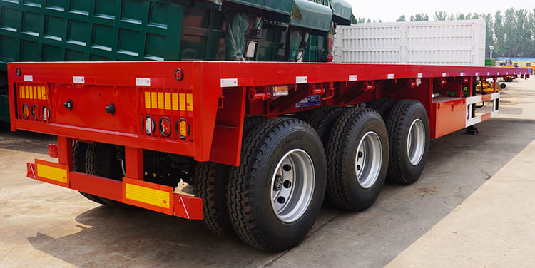3 Axle Semi Flatbed Trailer for Sale Near Me with Air Suspension