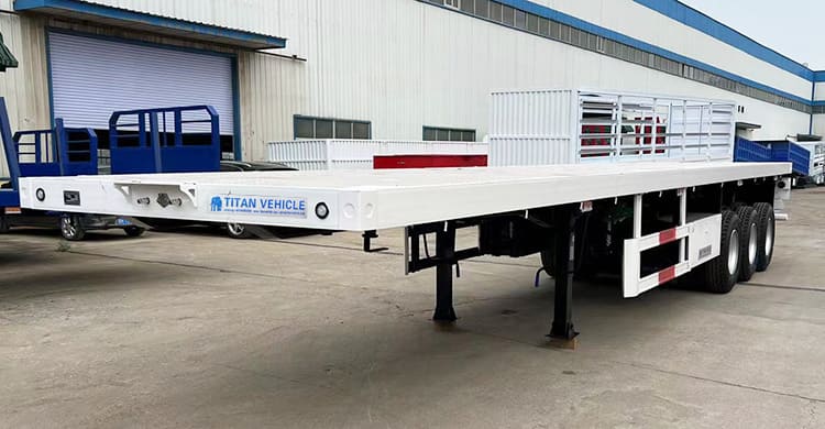 40 Feet Tri Axle Flatbed Truck Trailer for Sale Near Me