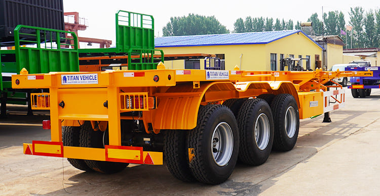 Tri Axle Container Chassis Trailer | New Container Chassis ...