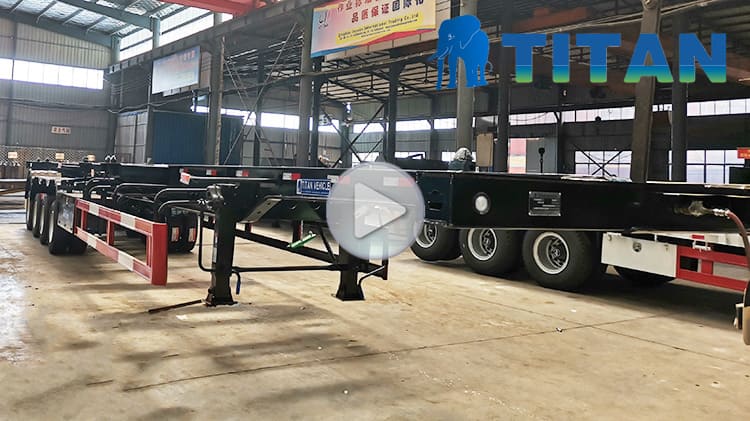 4 Axle Shipping Container Chassis for Sale in Congo