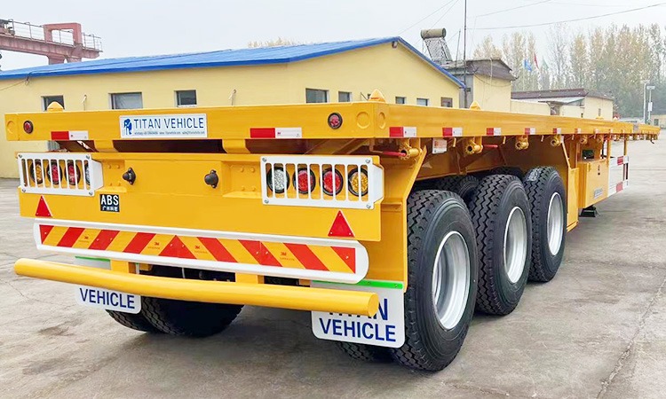 12M Tri Axle Flatbed Tractor Trailer for Sale in Sierra Leone