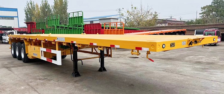 12M Tri Axle Flatbed Tractor Trailer for Sale in Sierra Leone