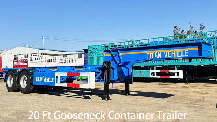 2 Axle 20 Ft Gooseneck Container Trailer for Sale in Guam
