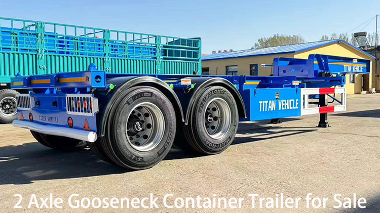 2 Axle 20 Ft Gooseneck Container Trailer for Sale in Guam