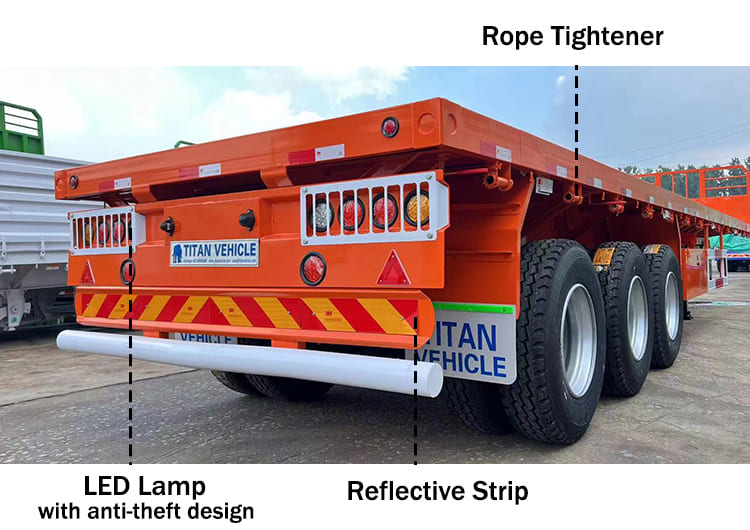 40 Foot Flatbed Tri Axle Trailer for Sale in Al Khums Libya
