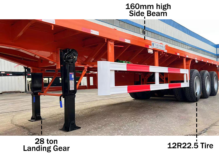 40 Foot Flatbed Tri Axle Trailer for Sale in Al Khums Libya