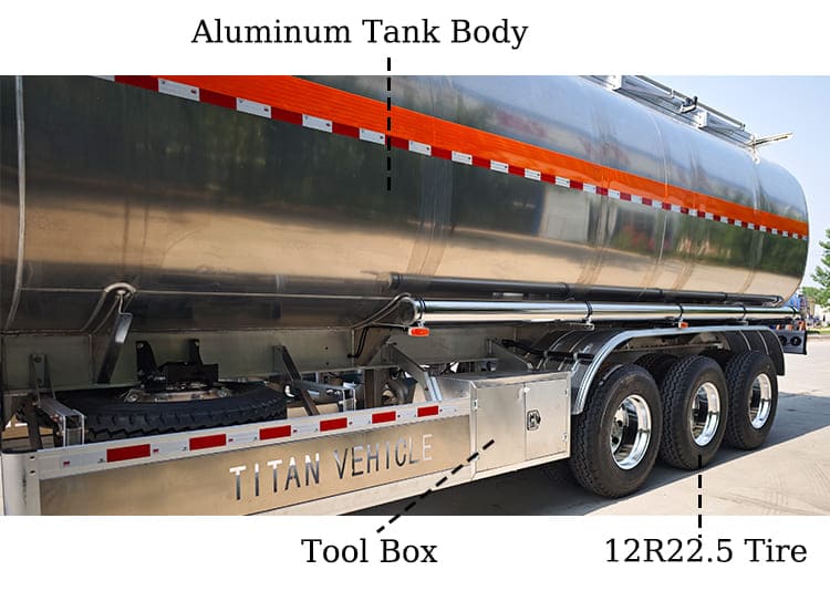 4 Compartments Fuel Tanker Semi Trailer for Sale in Costa Rica