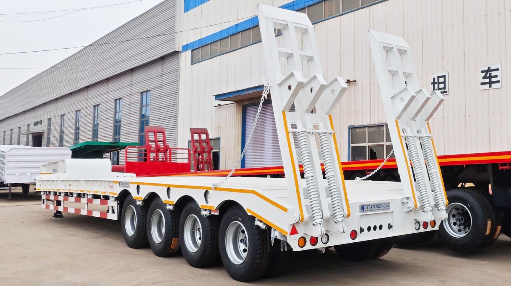 4 Axle Lowbed Trailer for Sale Near Me in Saudi Arabia Dammam