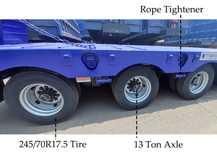3 Axle Hydraulic Low Bed Trailer for Sale in Kuwait Shuaiba
