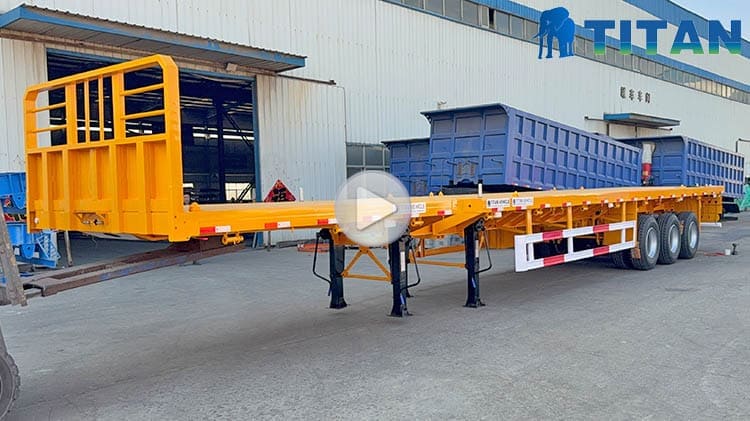3 Axle 48 80 Extendable Flatbed Trailers for Sale in Nigeria