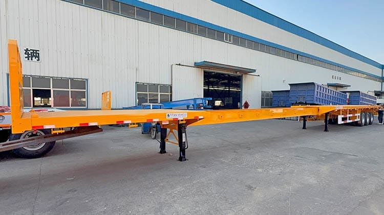 3 Axle 48 80 Extendable Flatbed Trailers for Sale in Nigeria