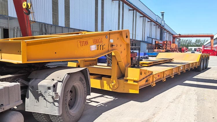 80 Ton Detachable Lowboy Trailers for Sale in Guyana Georgetown