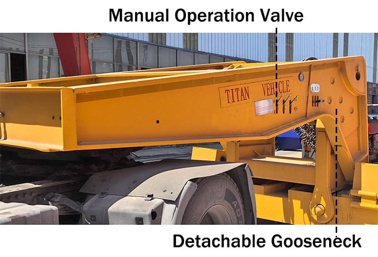 80 Ton Detachable Lowboy Trailers for Sale in Guyana Georgetown